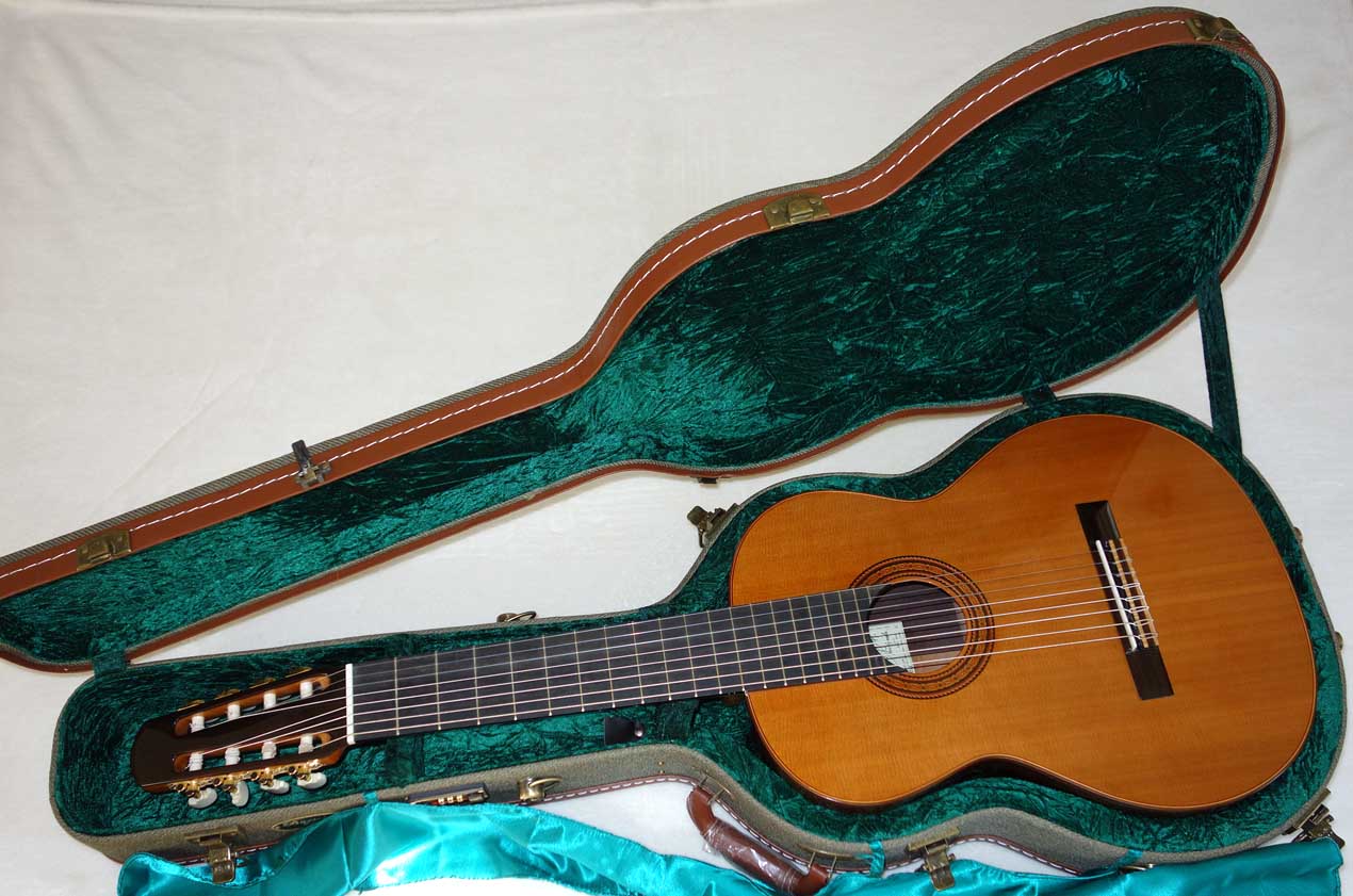Milagro MRC8 8-String Classical Harp Guitar w/ Case, Cedar Top